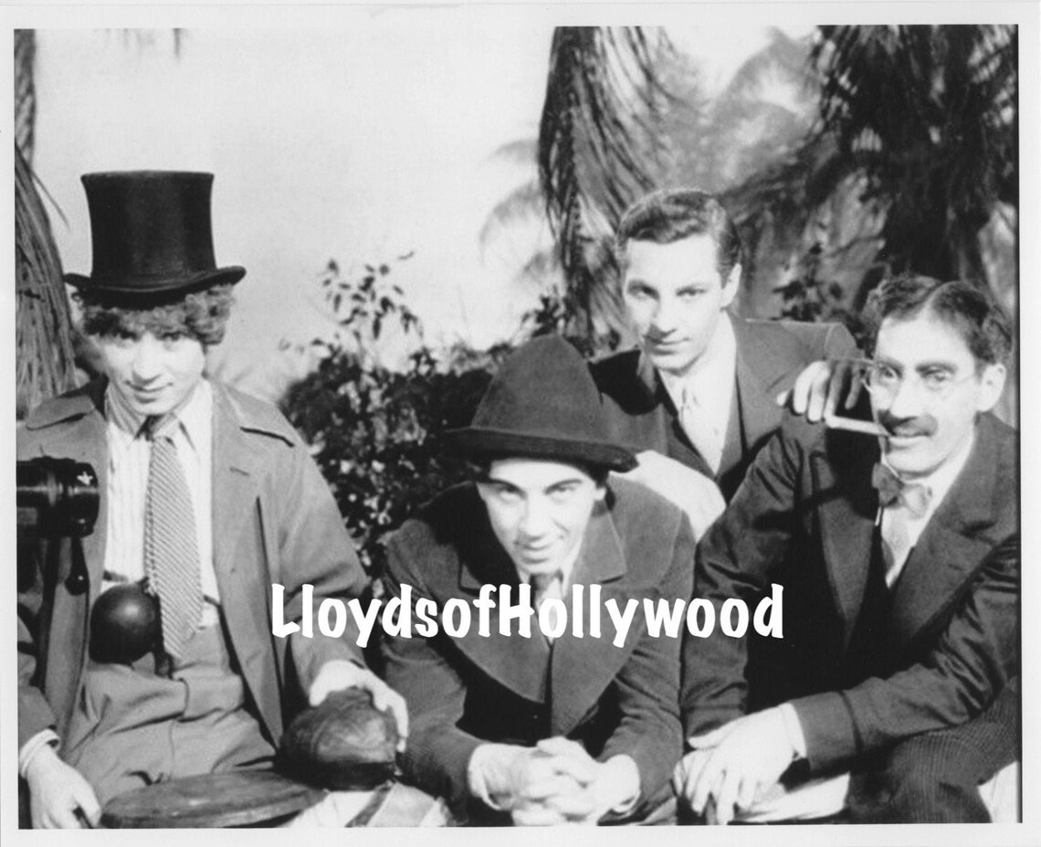 Zeppo Harpo Chico & Groucho Four of the Marx Brothers Zany Comedy Team ...