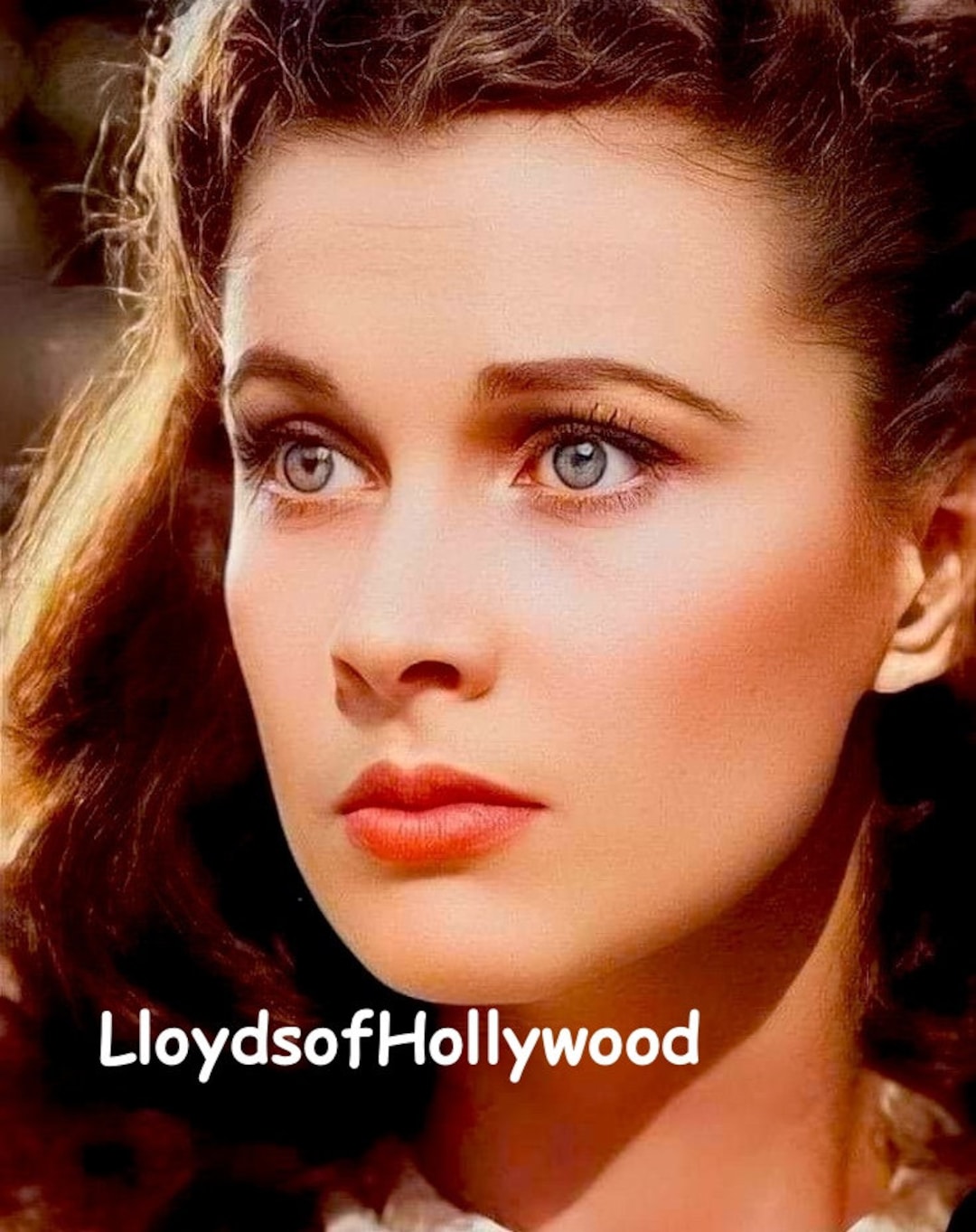 Vivien Leigh English Actress Plays Scarlett O'hara Southern Belle Close ...
