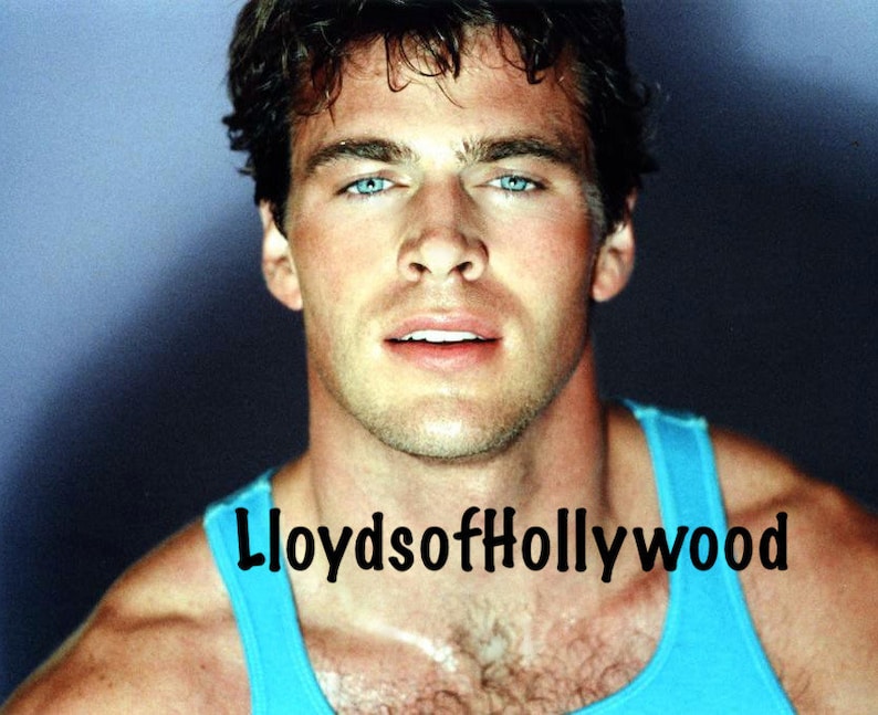 Jon Erik Hexum Handsome Hollywood TV Actor Incredible Blue Eyes Hairy ...