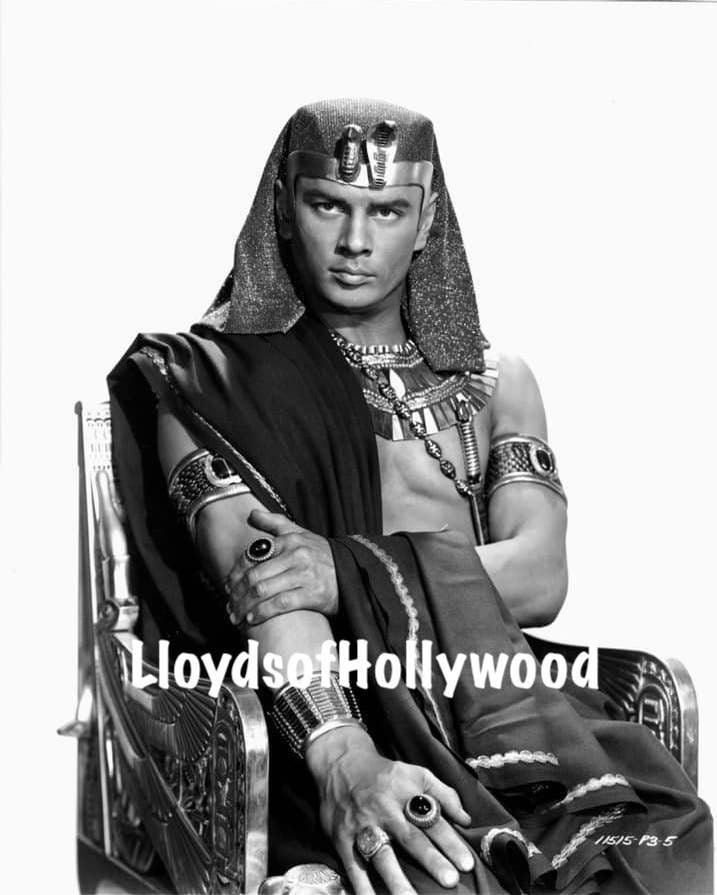 Yul Brynner Pharaoh Ramses Ten Commandments on Throne Costume Test ...