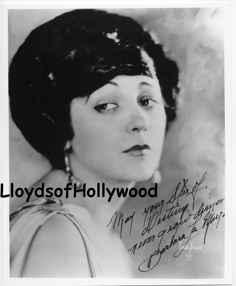 Barbara Lamar Silent Film Star Hollywood Legend Evans Photograph 1920's ...