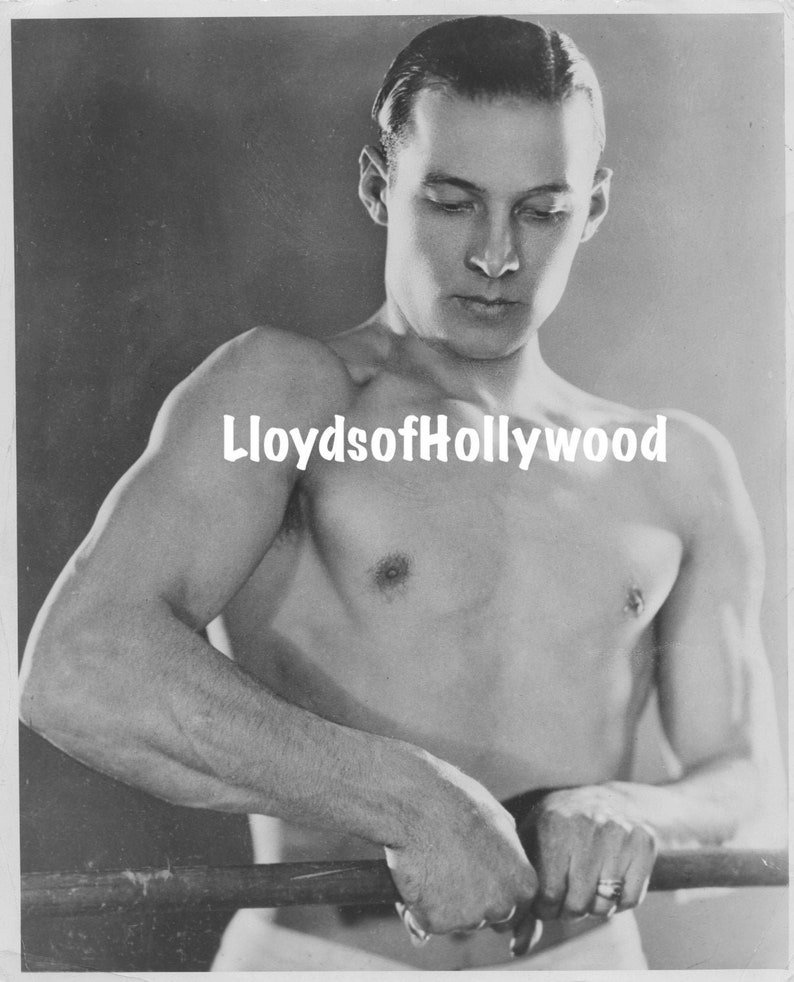Rudolph Valentino Handsome Latin Lover Silent Film Star Candid at Gym ...