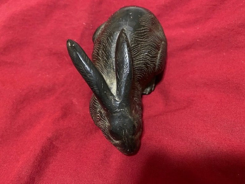 Antique Vintage Cast Iron Japanese Metal Rabbit Unsigned | Etsy