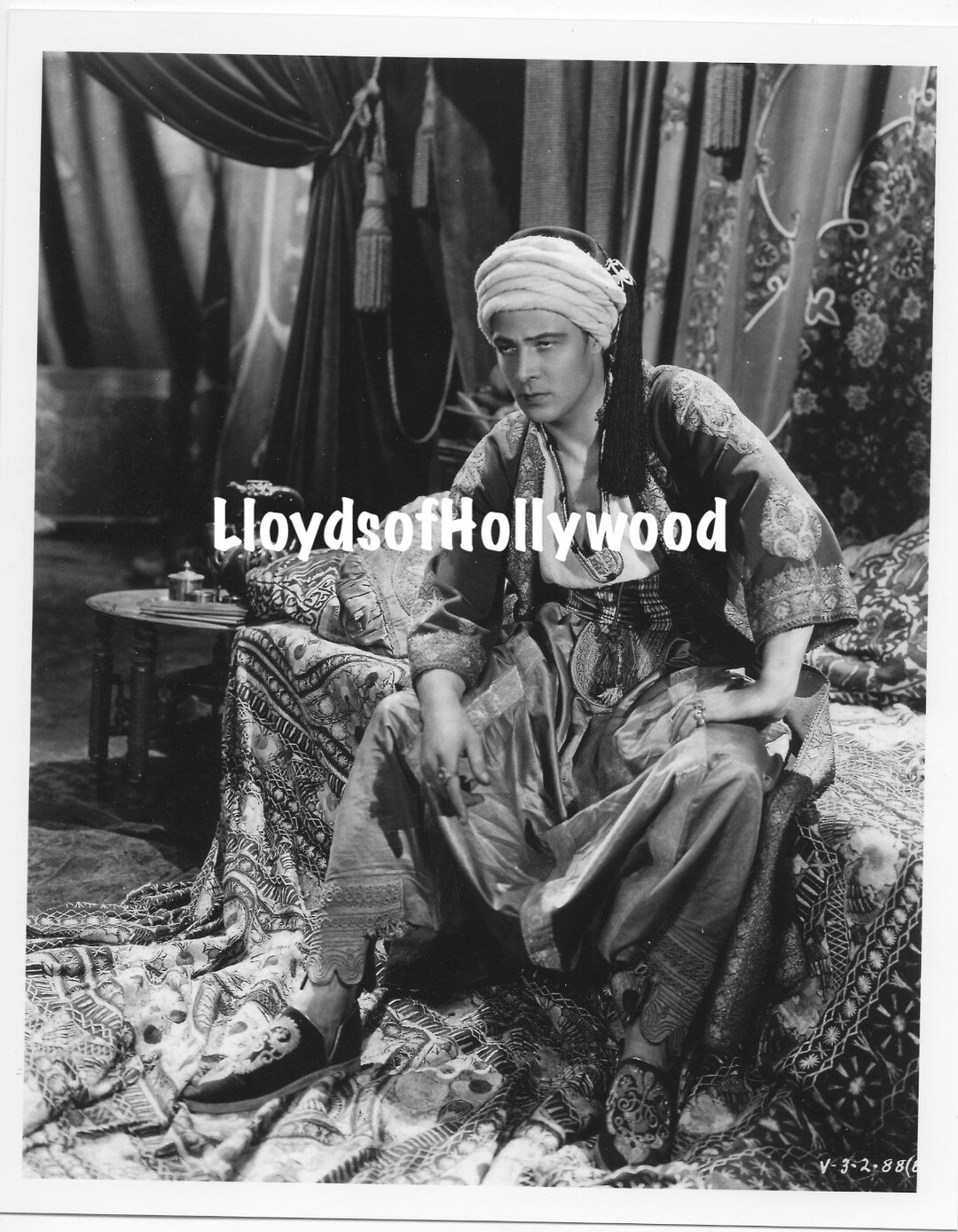 Rudolph Valentino Handsome Silent Film Star the Sheik Photograph 1920's ...