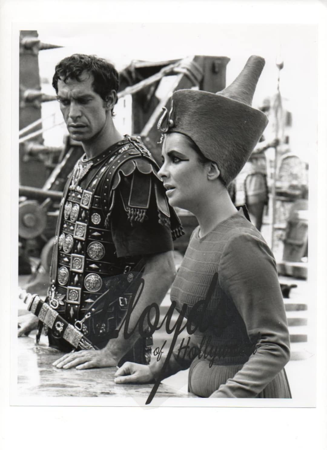 Elizabeth Taylor Cleopatra Martin Landau on War Ship Photograph 1962 - Etsy