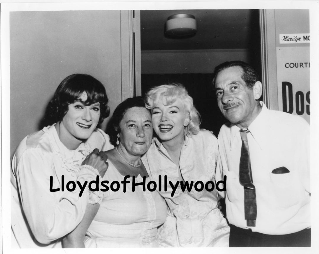 Tony Curtis in Drag With Marilyn Monroe and Guest on Set Some Like It ...