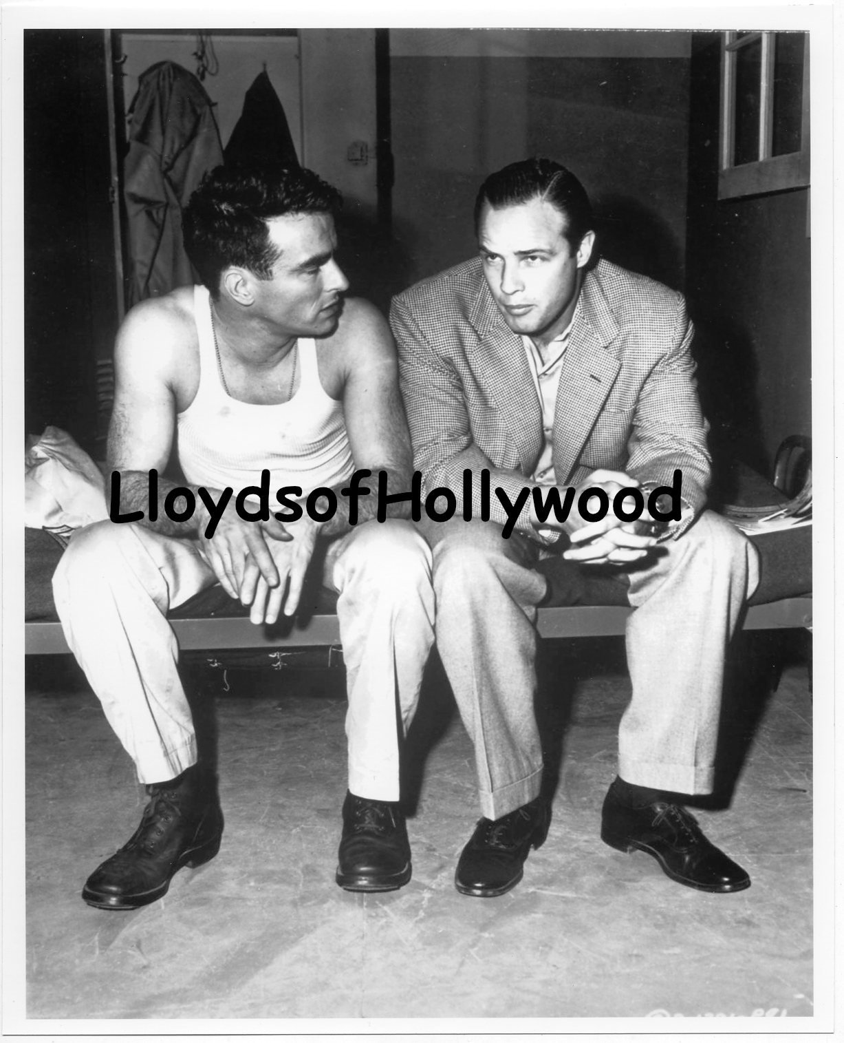 Marlon Brando Hollywood Actor Visits Montgomery Clift Actor on Set of ...