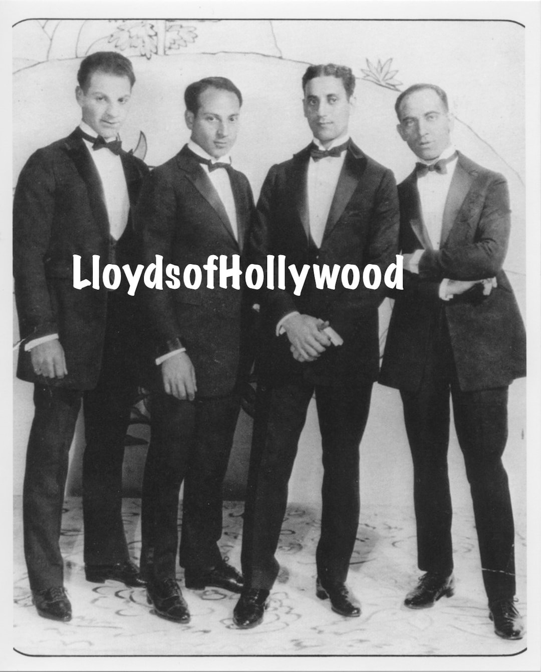 Zeppo Harpo Chico & Groucho Four of the Marx Brothers Black Tie Early ...