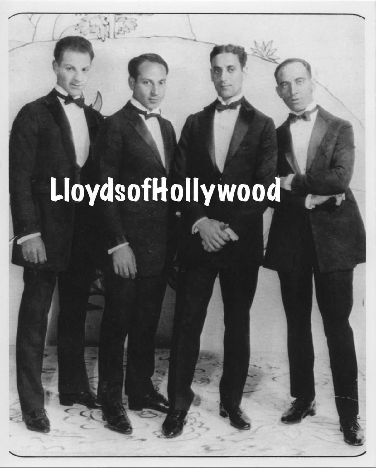 Zeppo Harpo Chico & Groucho Four of the Marx Brothers Black Tie Early ...