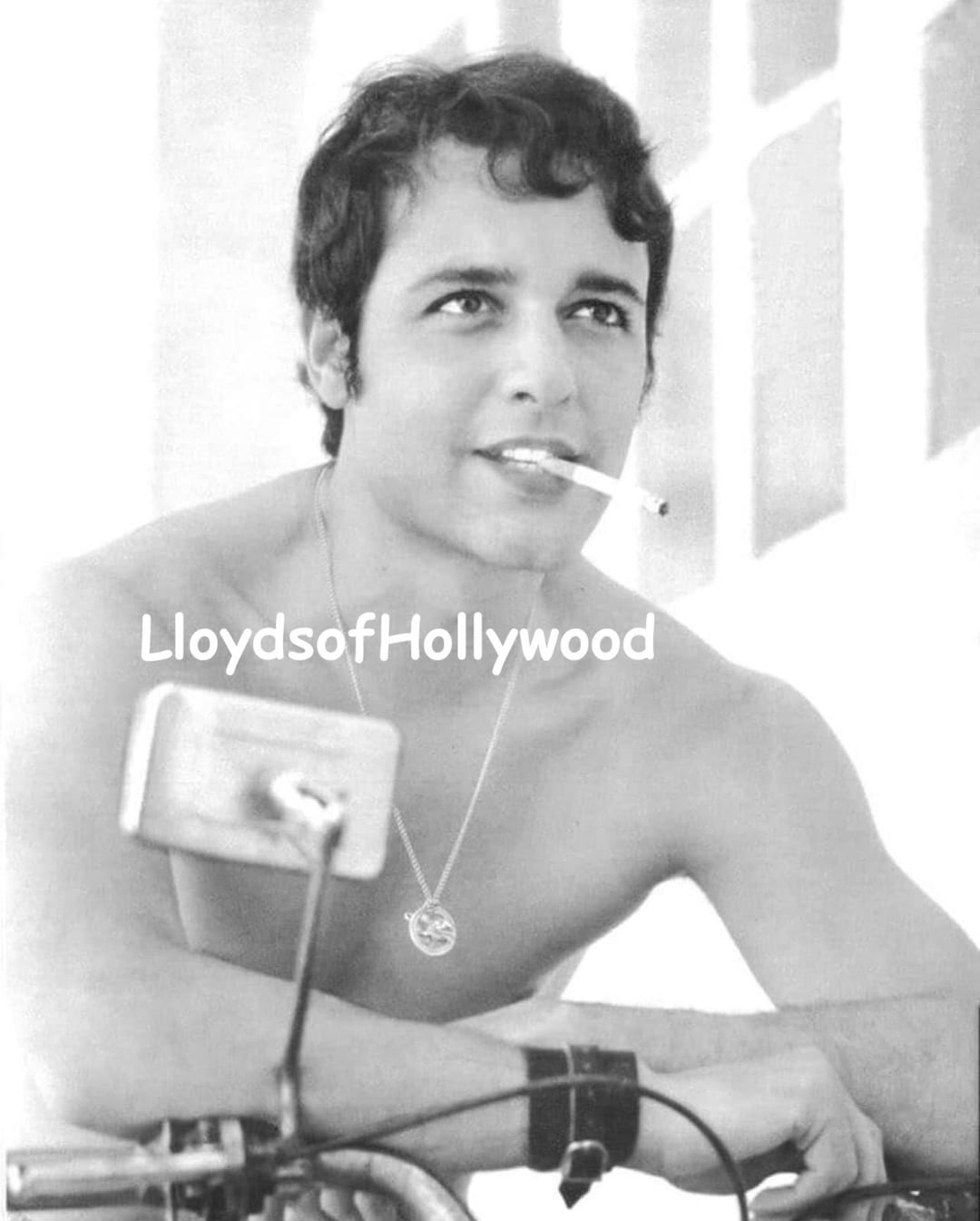 Sal Mineo Handsome Hollywood Actor on Motorcycle Hunk Photograph 1952 ...