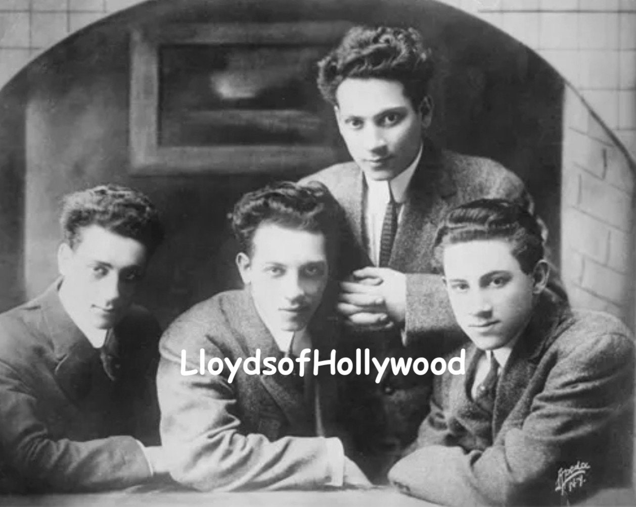 Groucho Chico Harpo Gummo the Four Marx Brothers Hollywood Comedy Team ...