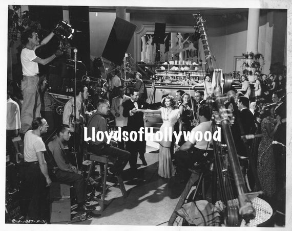 Rita Hayworth Gilda Rare Cast and Crew on Set Photograph 1946 | Etsy
