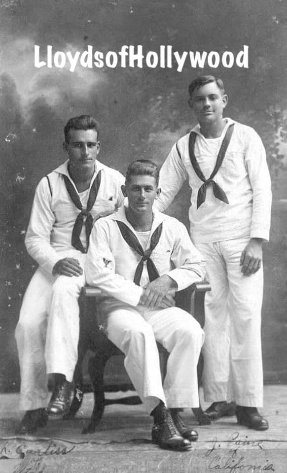 USA Military Navy Three Handsome Sailor Buddies Posed Historic ...
