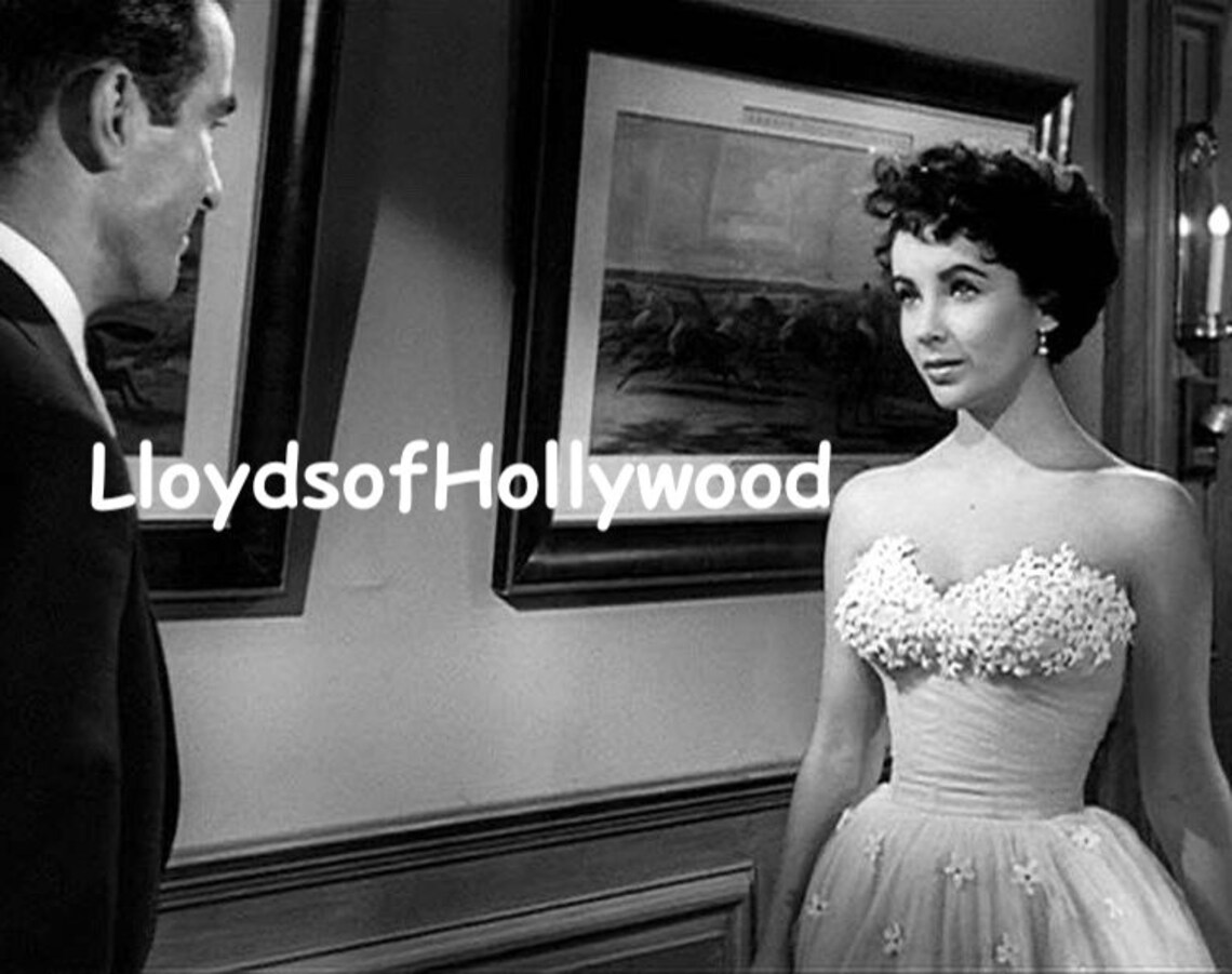 Elizabeth Taylor Edith Head Gown Montgomery Clift First Meeting A Place ...