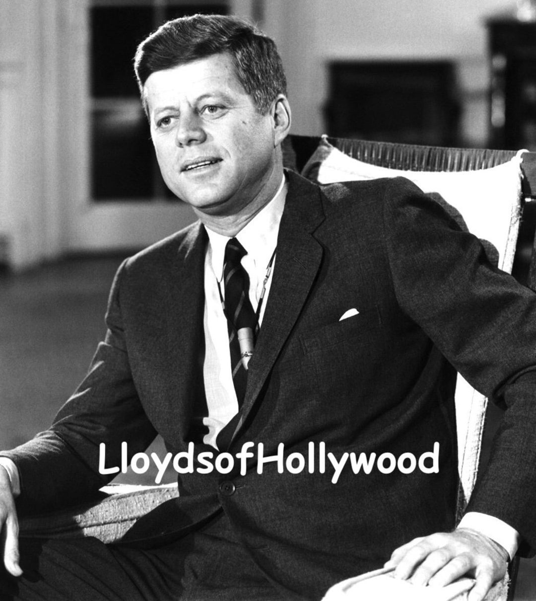 President John F Kennedy Handsome JFK 35th President USA Candid White ...