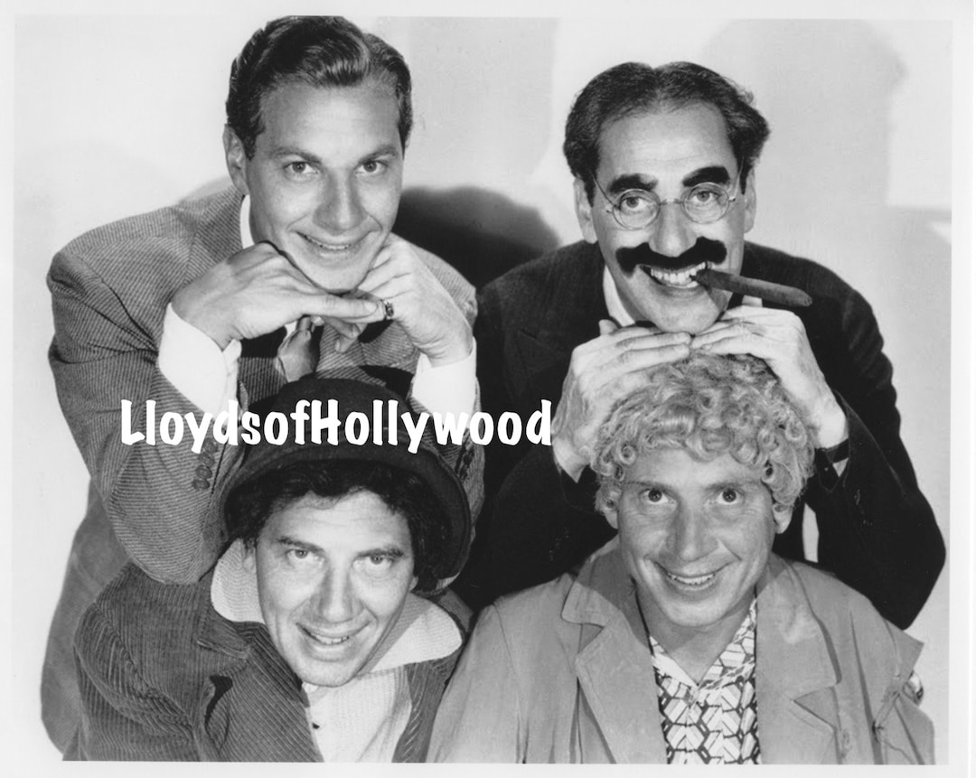 Zeppo Harpo Chico & Groucho Four of the Marx Brothers Zany Comedy Team ...