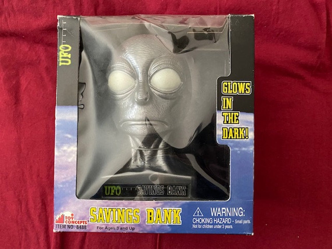 UFO X Files Gray Alien Head Plastic Extra Terrestrial Coin - Etsy