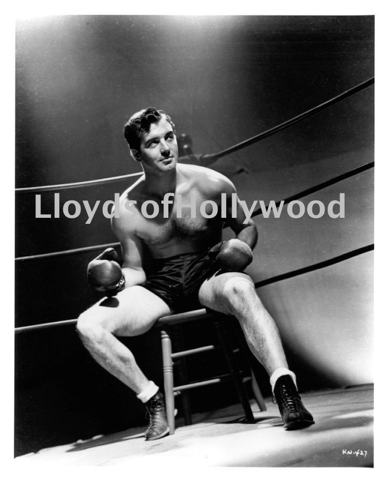 John Payne Beefcake Boxing Hunk in Trunks Kid Galahad on Set Beefcake ...