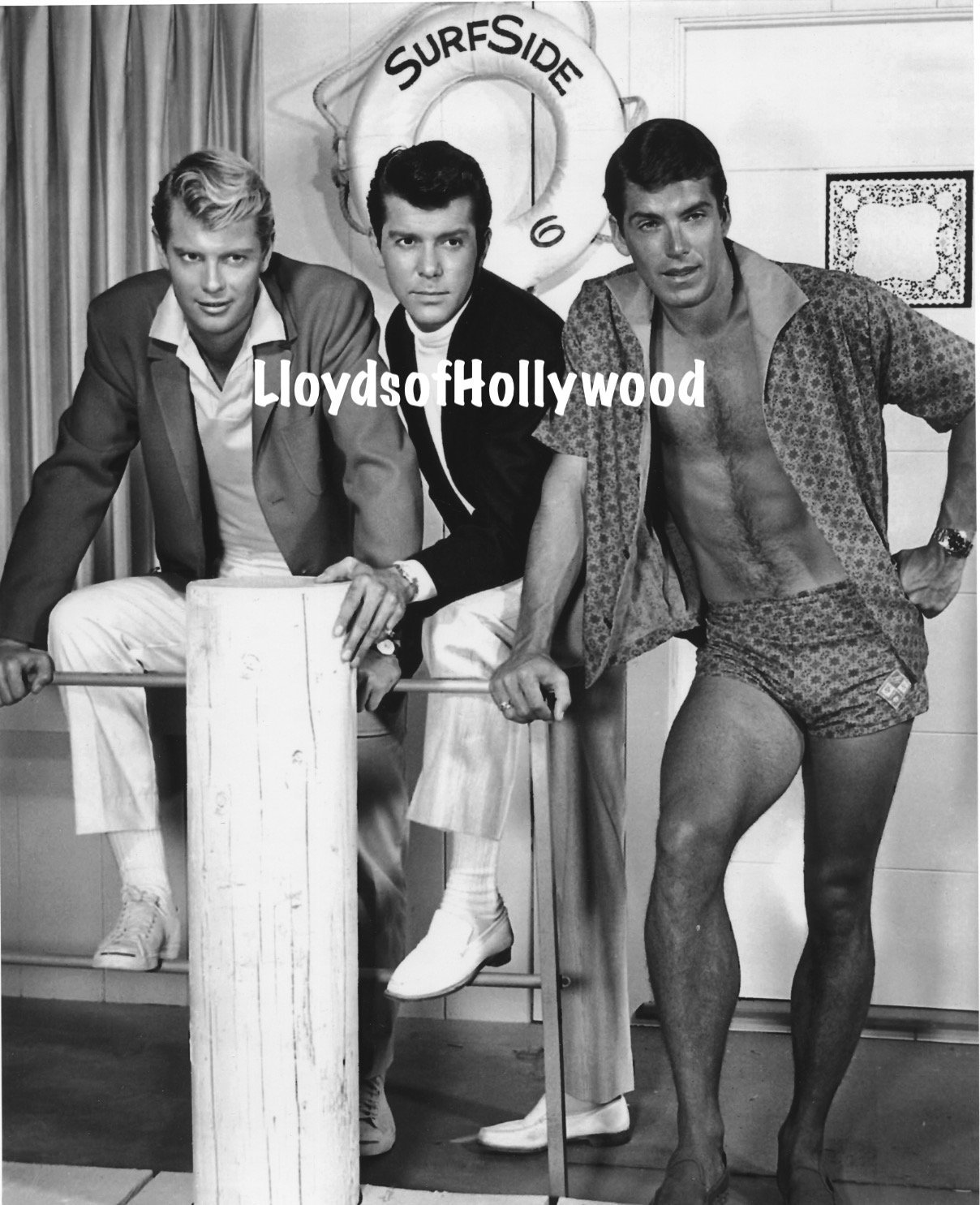 Troy Donahue Lee Patterson Surfside Six Van Williams Hunk in Trunks ...
