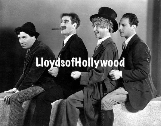 Chico & Groucho Zeppo Harpo Four of the Marx Brothers Comedy Team ...