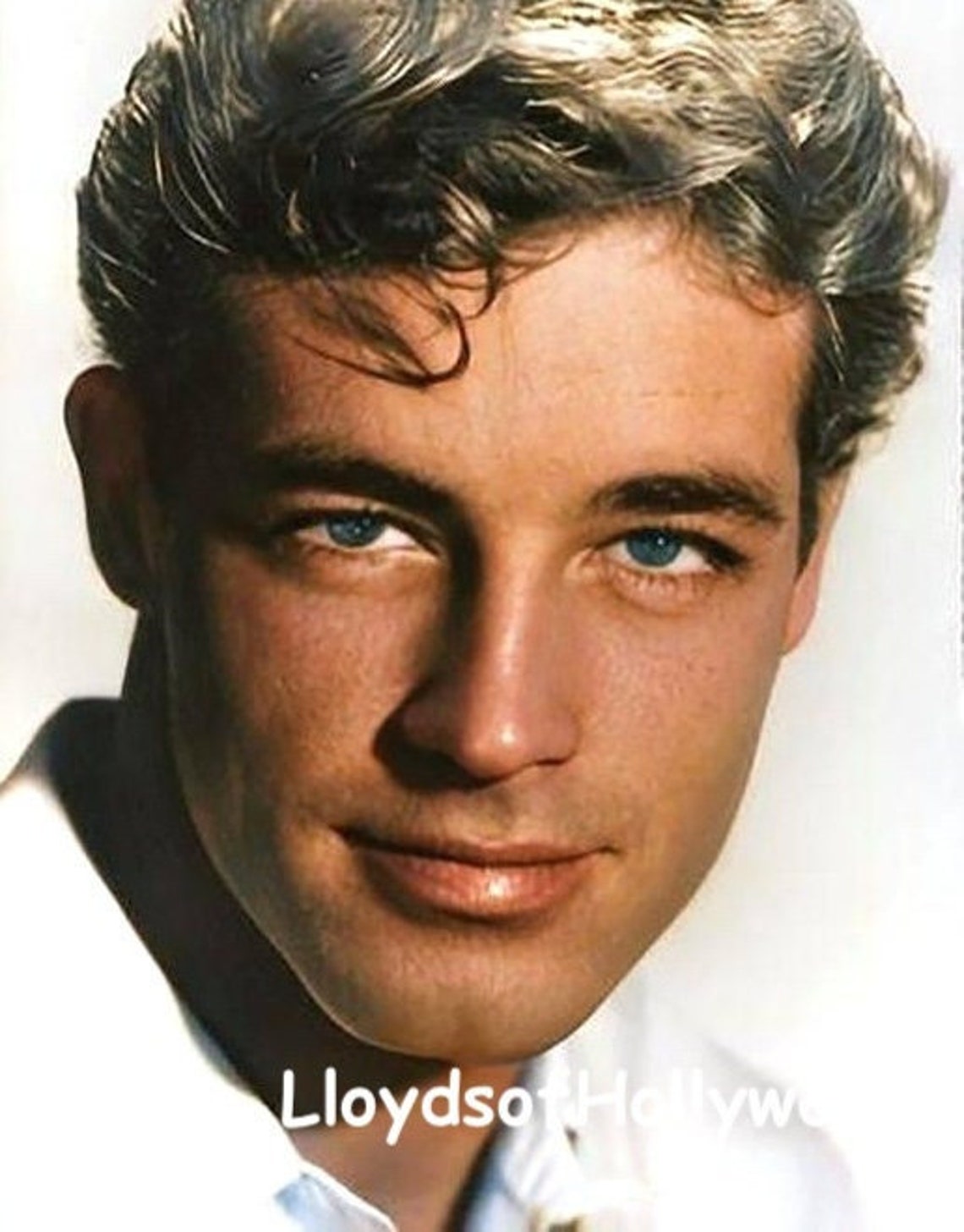 Guy Madison Handsome Hollywood Actor Hunk Close up Color Photograph ...