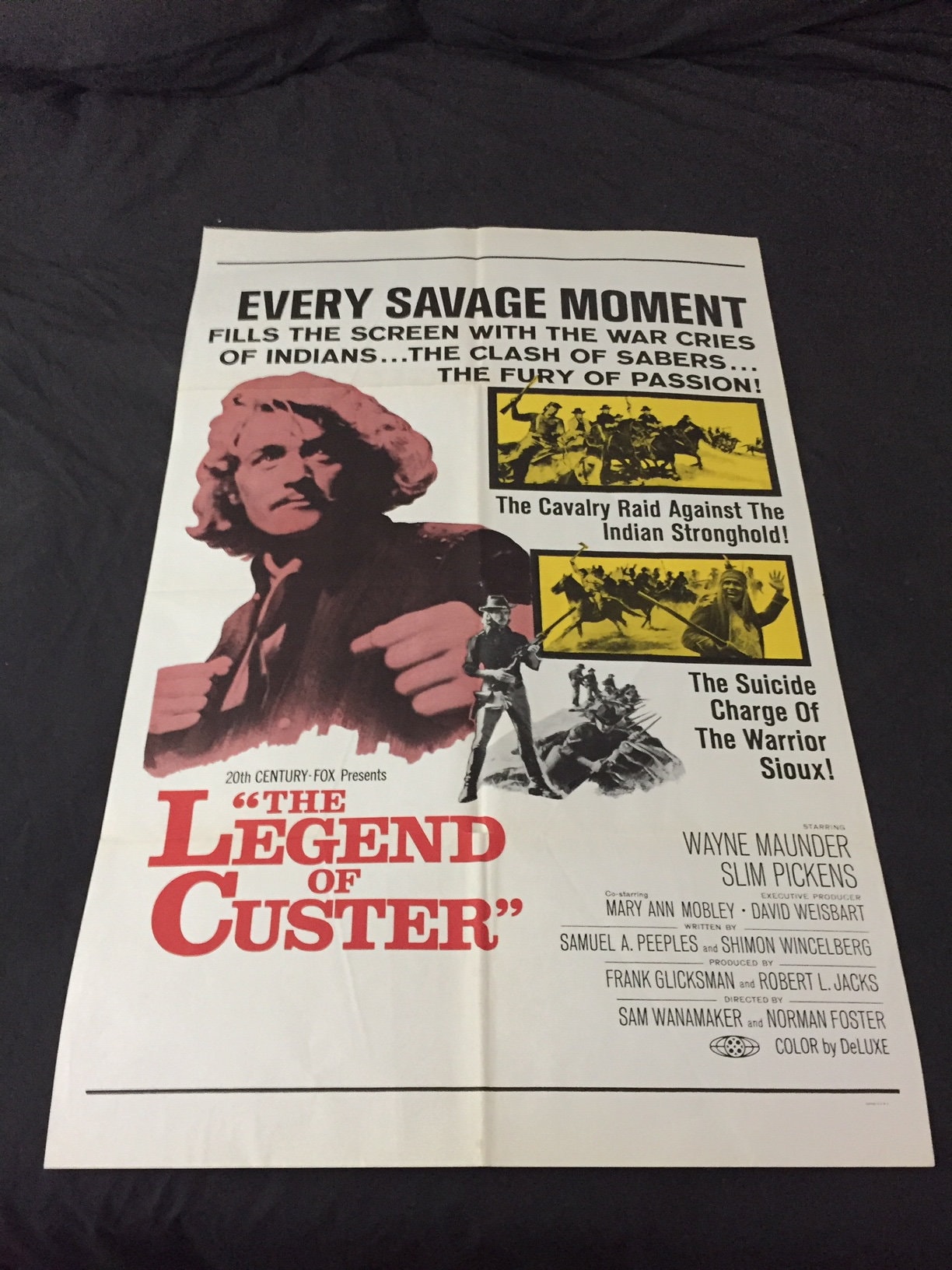 The Legend of Custer Original Western USA Movie Poster 1967 - Etsy