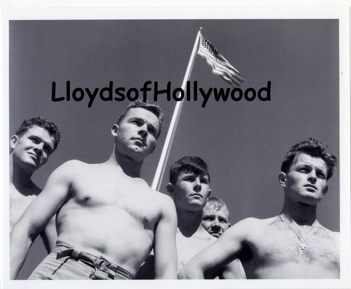 USA Military Buddies Navy Men Training Camp Team Rare Historic Candid ...