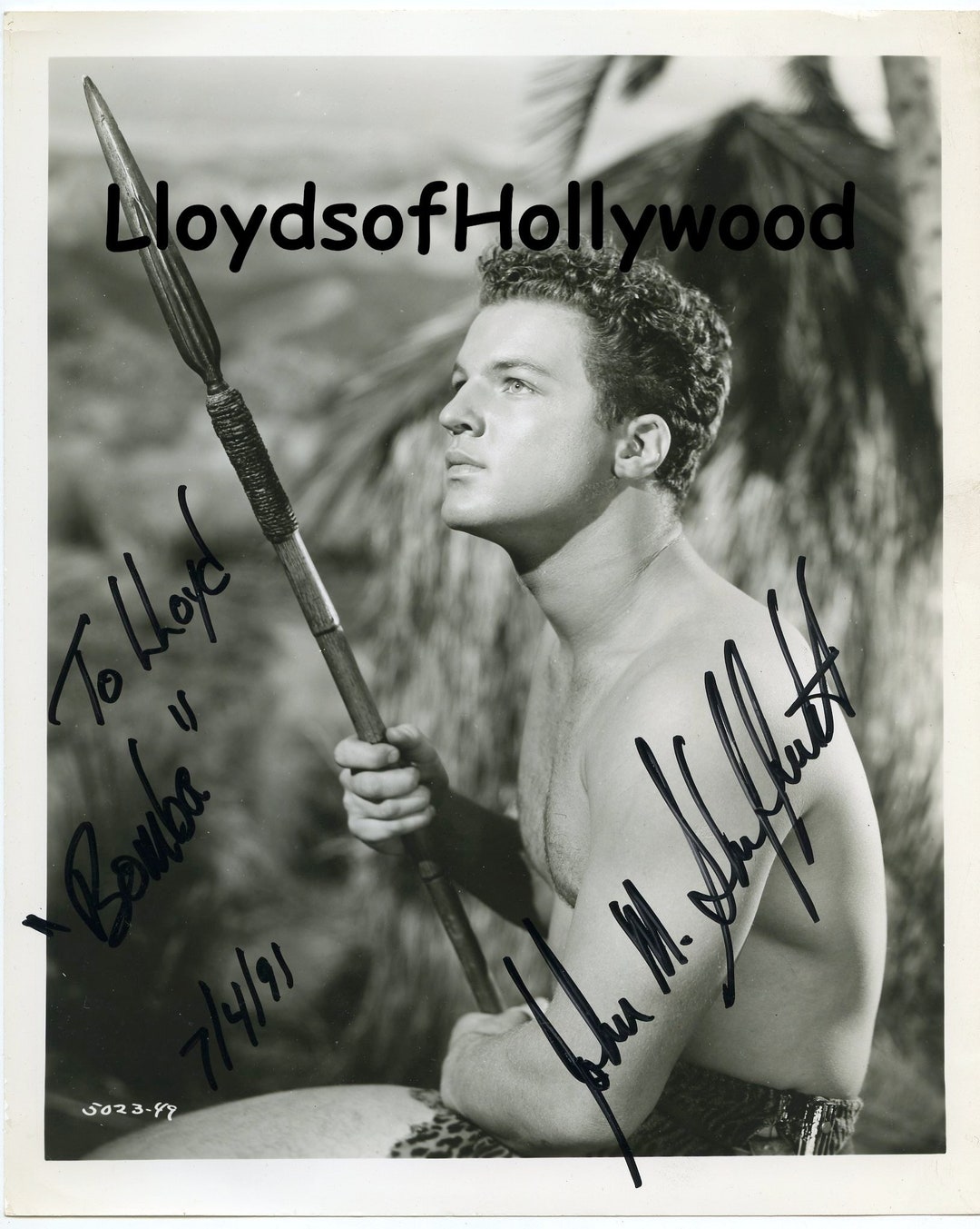 Johnny Sheffield Actor Hand Signed Autograph Bomba Original Vintage ...