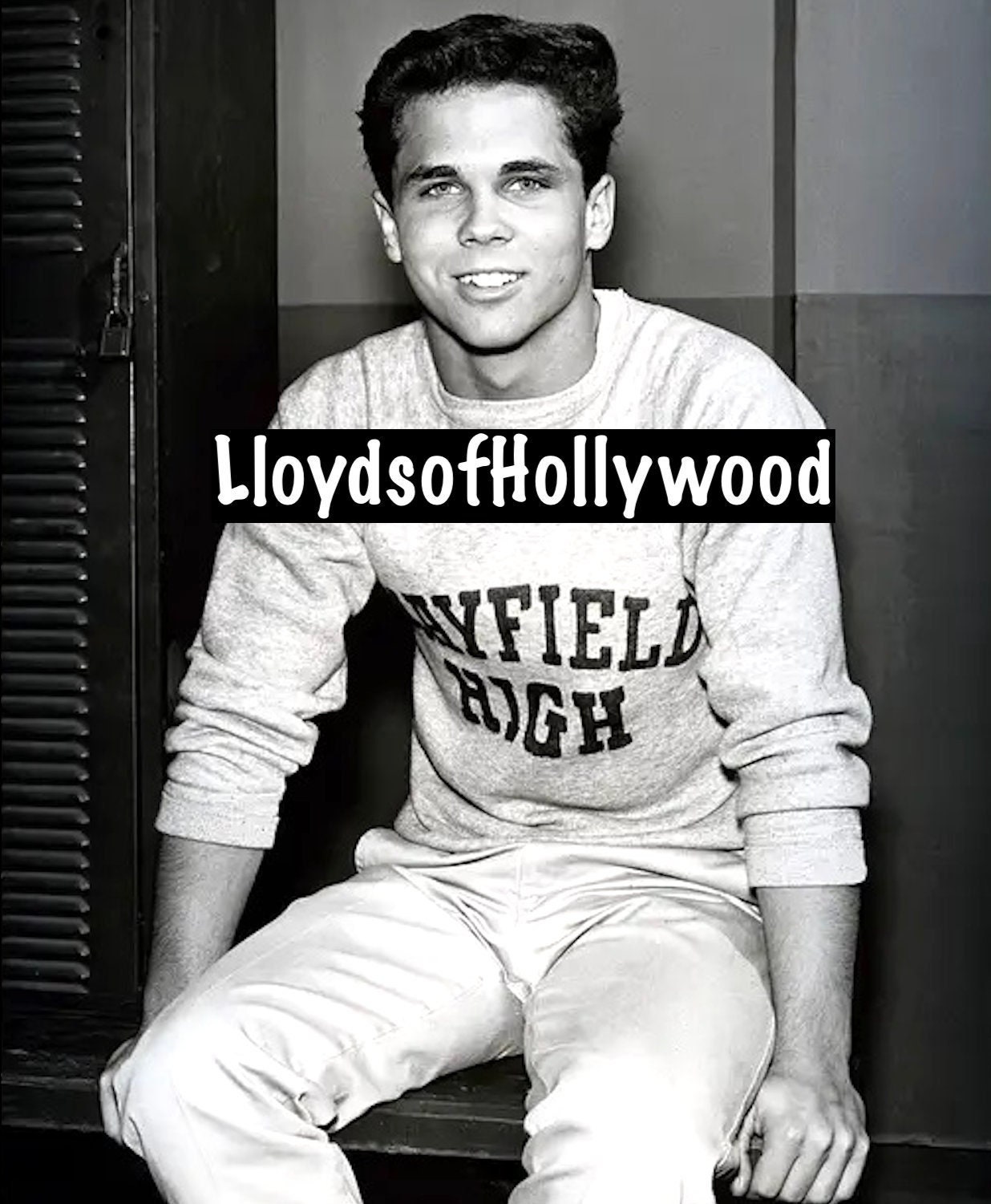 Tony Dow Handsome TV Sitcom Actor Wearing High School Sweatshirt Wally ...