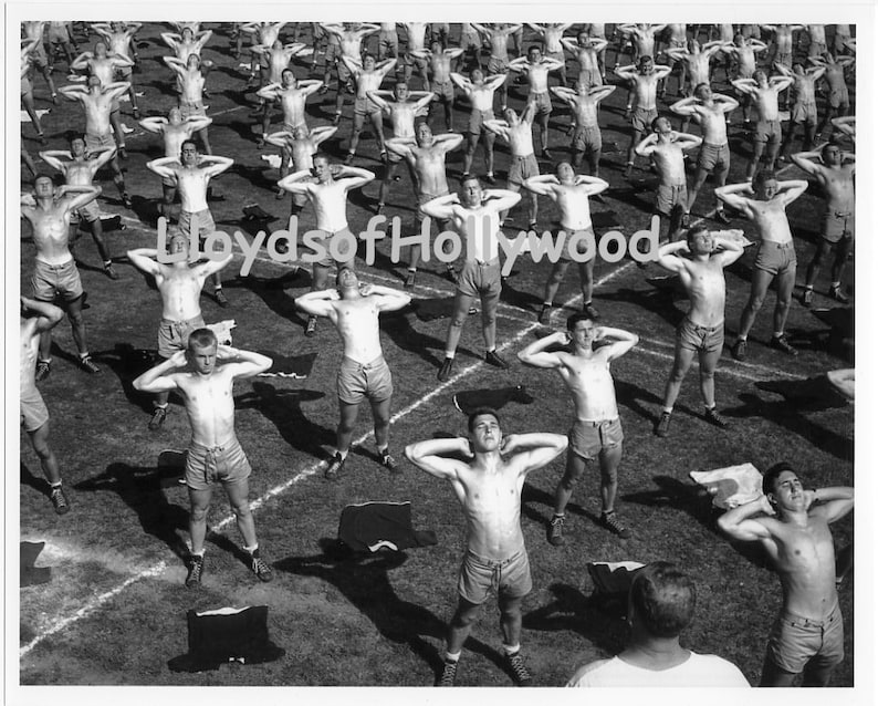 Military Buddies Men USA Training Camp Excercise Athletic Males ...