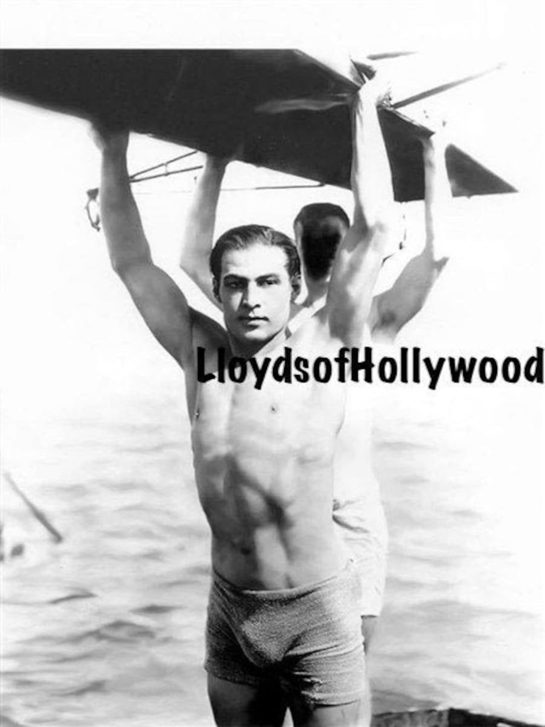 Rudolph Valentino Handsome Actor Dancer At Beach Silent Film Star