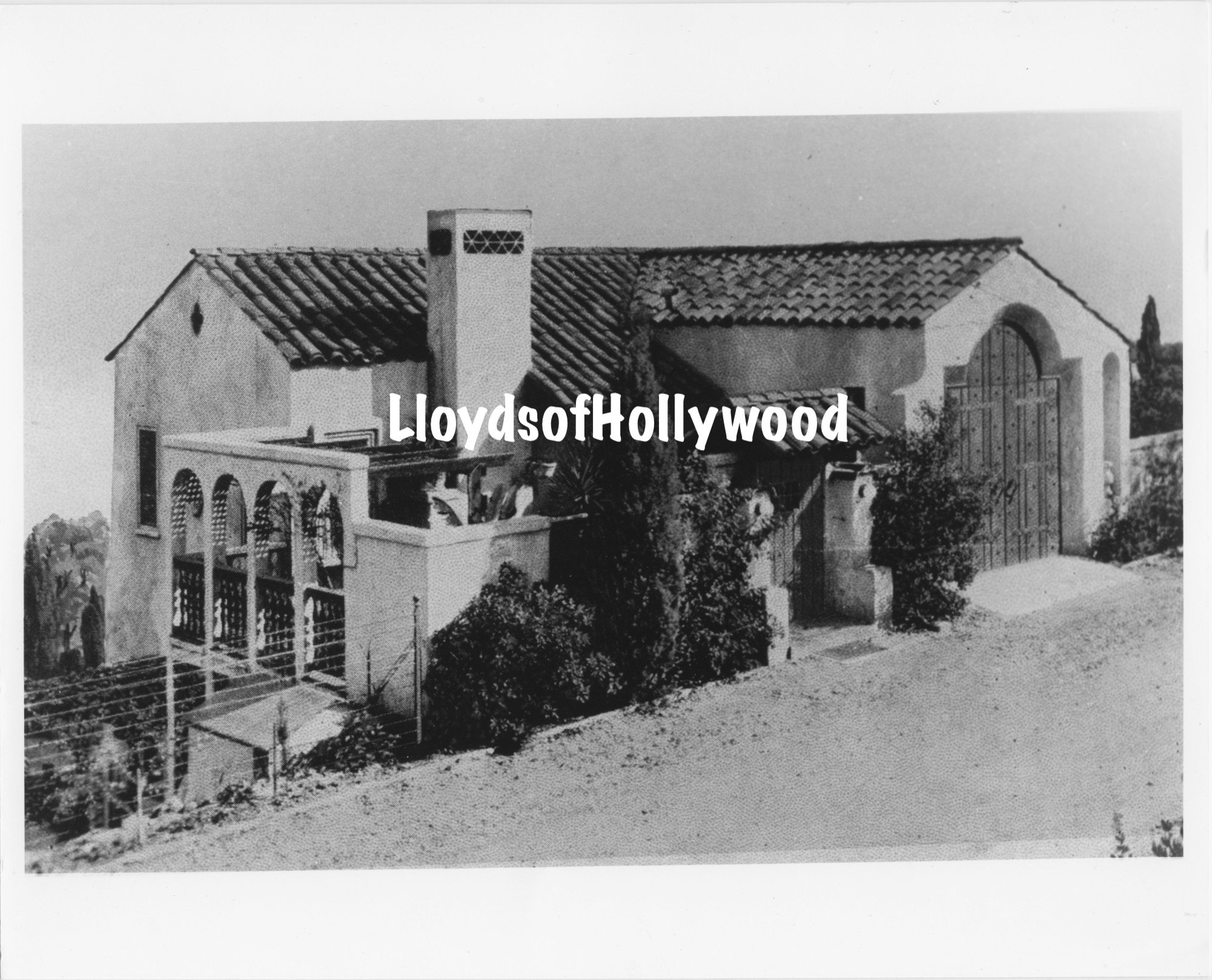 Rudolph Valentino Silent Film Star Hollywood Home Falcon Lair ...