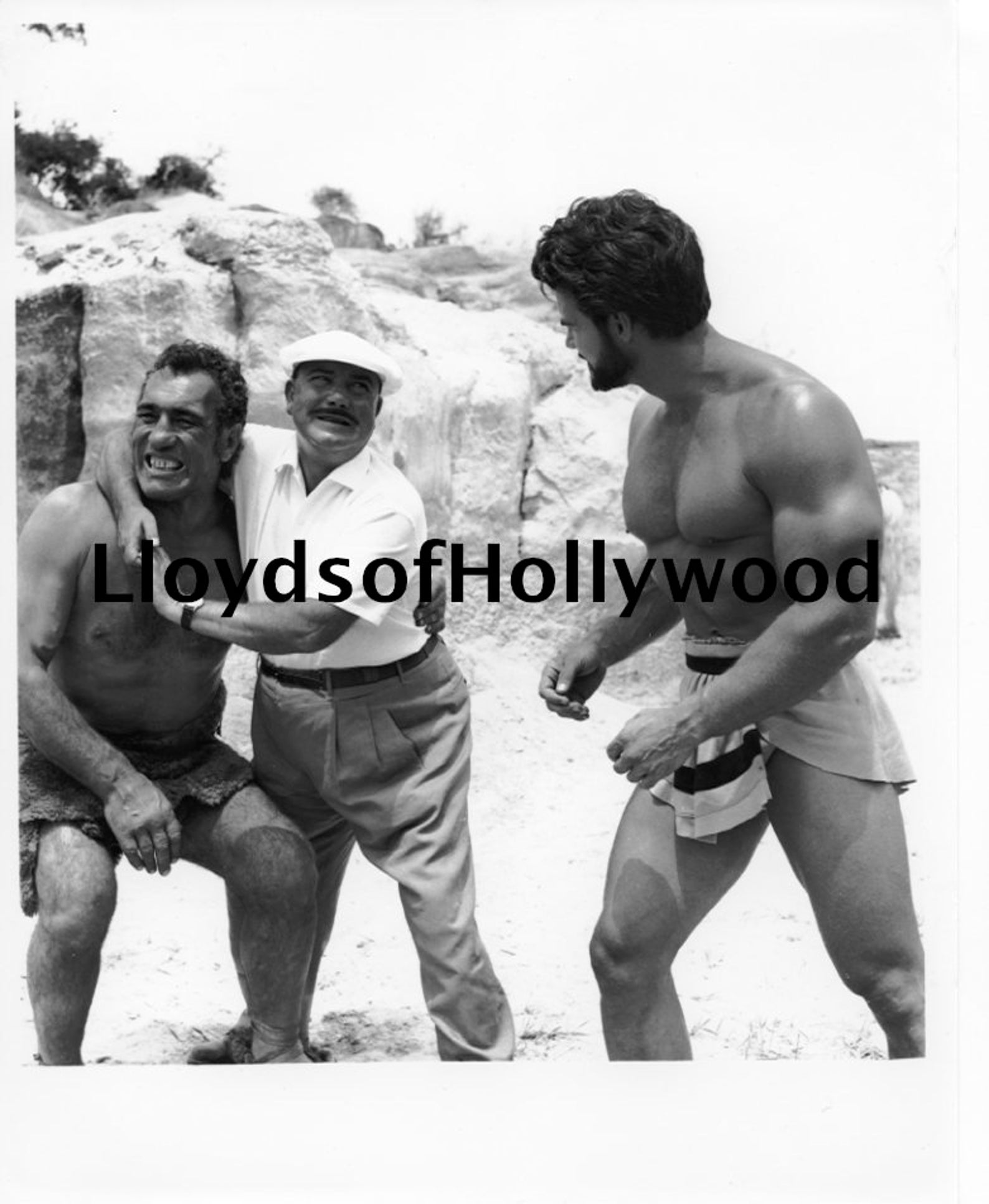 Steve Reeves Handsome Actor Bodybuilder on Hercules Set Candid ...
