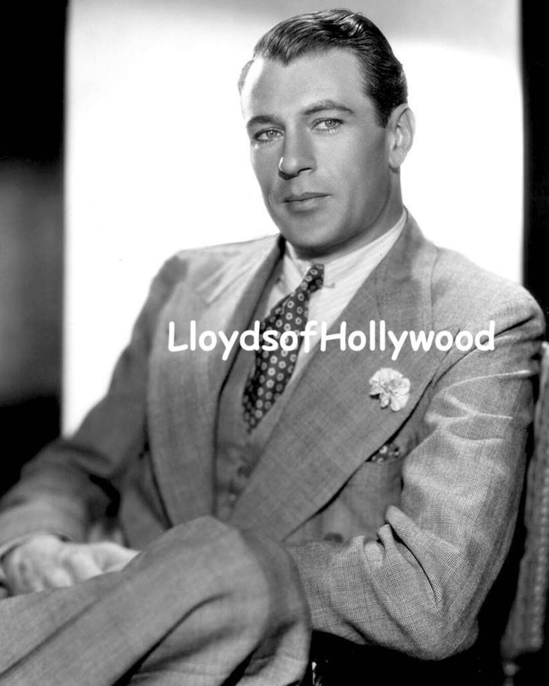 Gary Cooper Handsome Hollywood Actor Movie Star Striking - Etsy