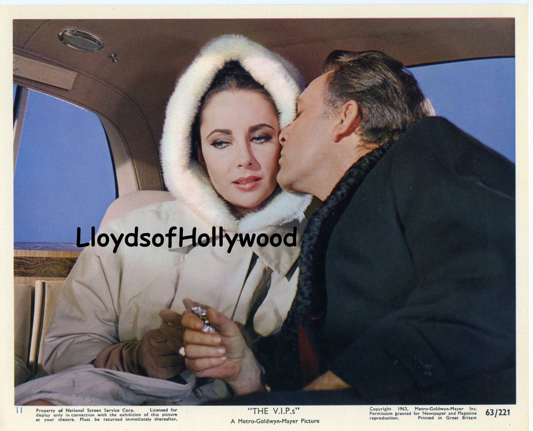 Elizabeth Taylor Richard Burton Lovers Kiss the VIP'S Original Vintage ...