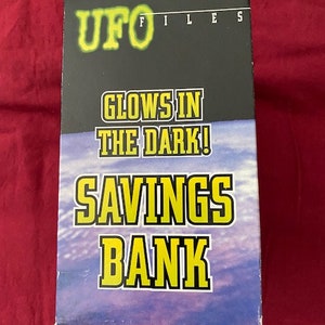 UFO X Files Gray Alien Head Plastic Extra Terrestrial Coin Savings Bank ...