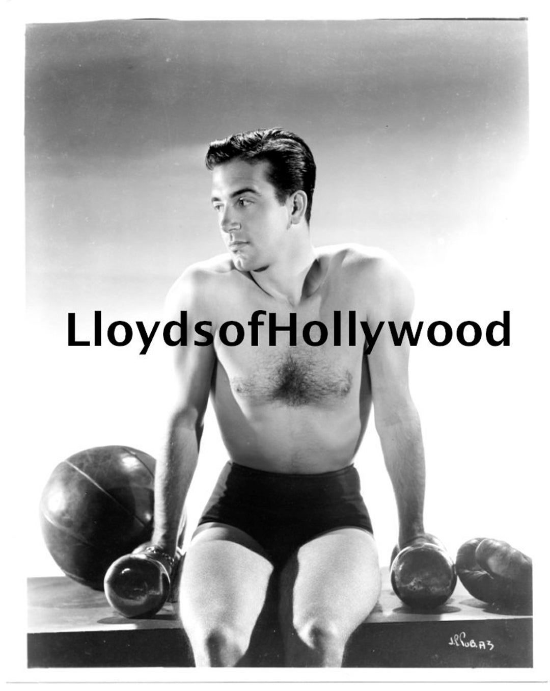 John Payne Handsome Actor Boxing Hunk in Trunks Kid Galahad Unique ...