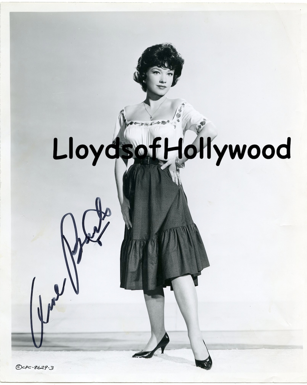 Anne Baxter Autograph Hand Signed Costume Test Walk on the Wild Side ...