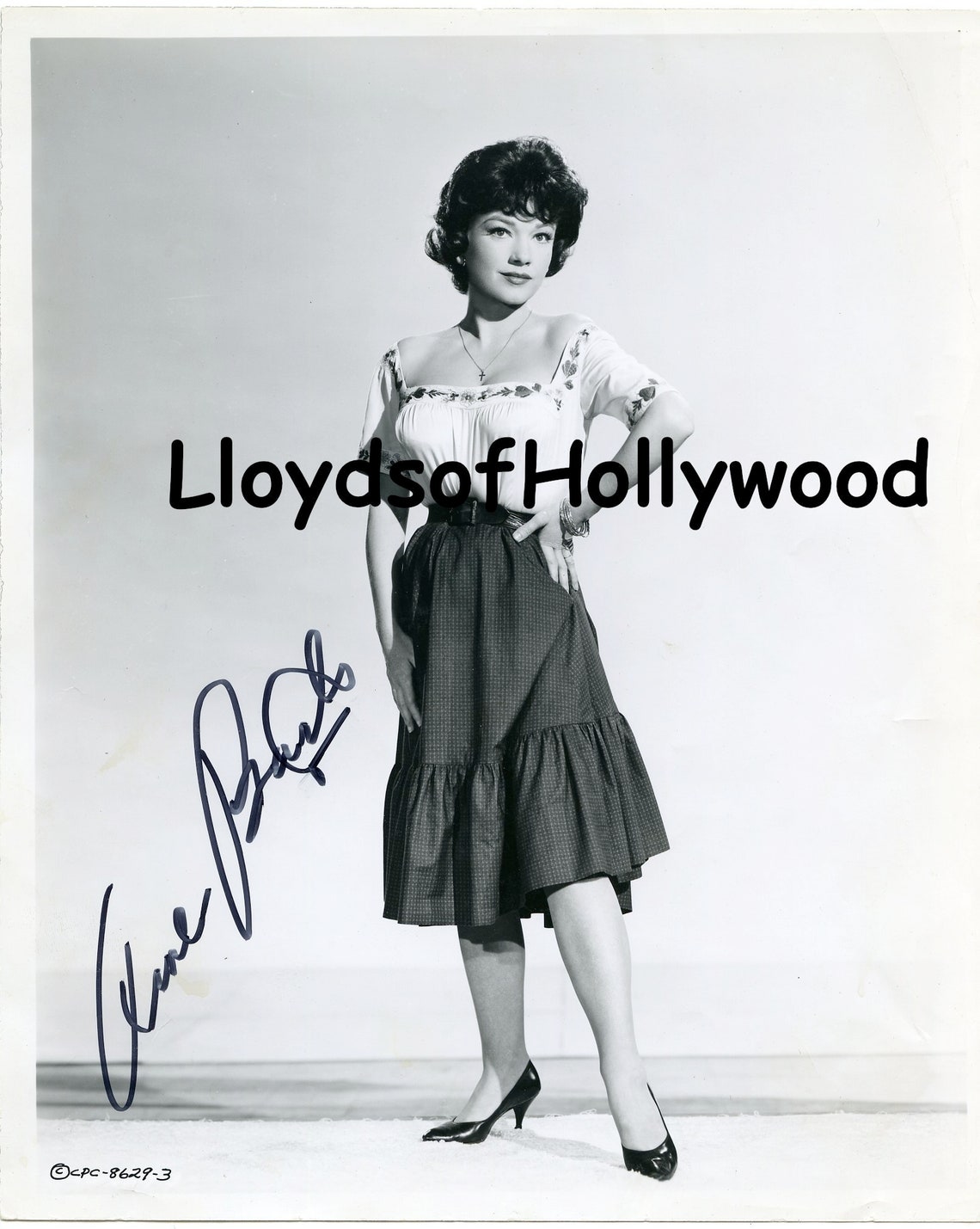 Anne Baxter Autograph Hand Signed Costume Test Walk on the Wild Side ...
