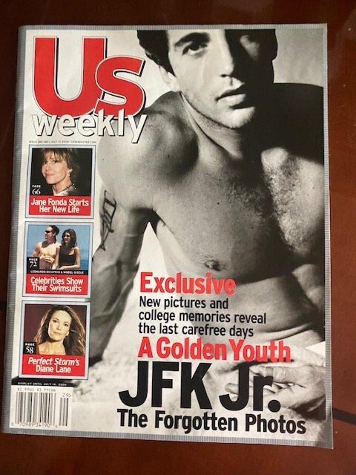 John F Kennedy Jr US Weekly Magazine Handsome Hunk JFK JR. - Etsy