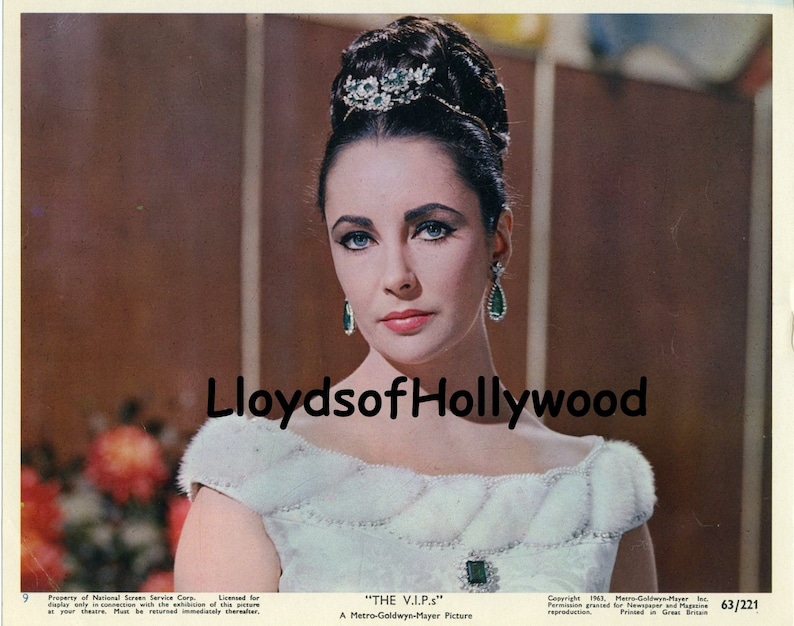 Elizabeth Taylor MGM Star the VIP'S Original Vintage Photograph 1963 - Etsy