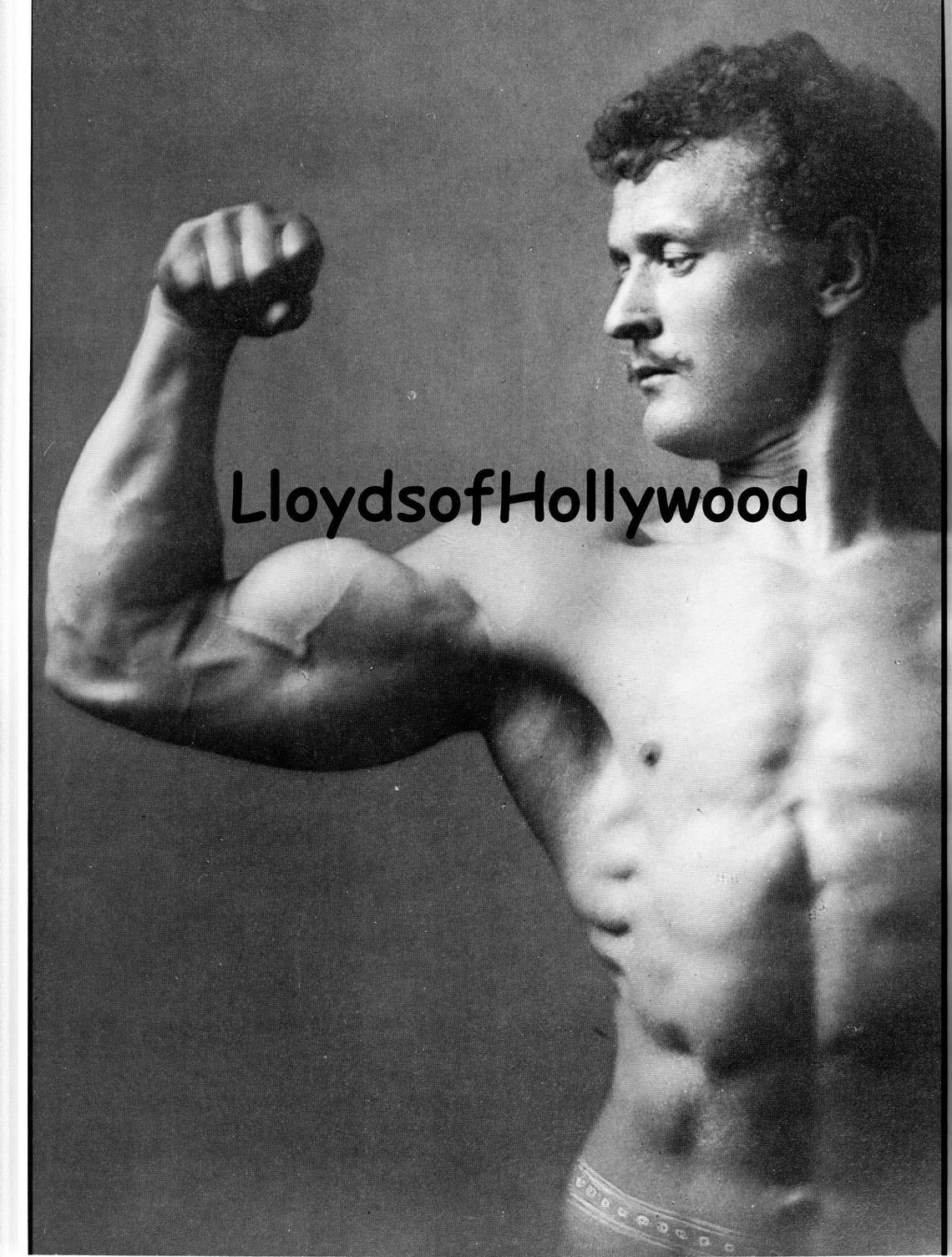 Eugen Sandow Flexing Muscle Physique German Bodybuilder Photograph 1900 ...