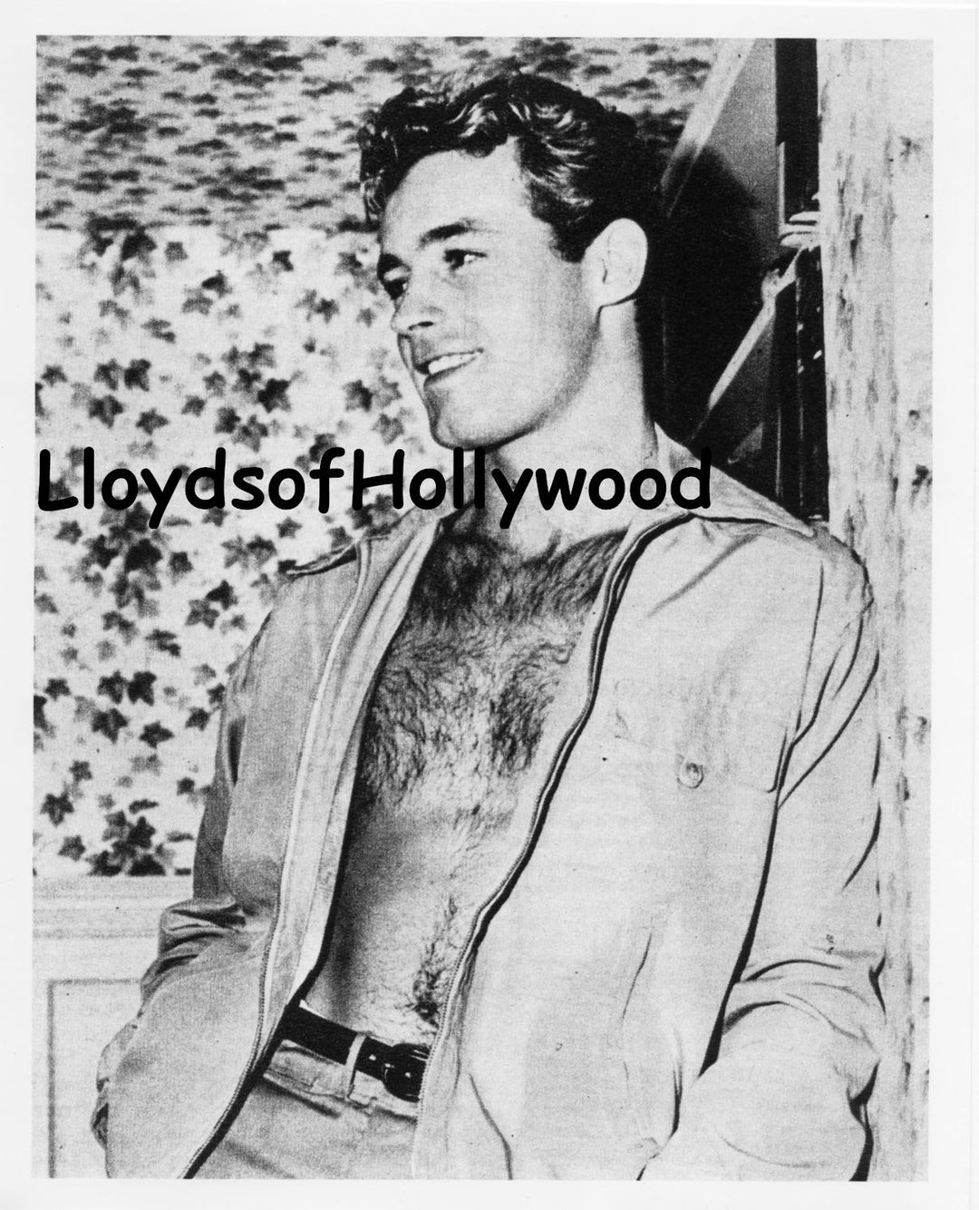 Guy Madison Handsome Hollywood Actor Hunk Hairy Chest Unzipped Jacket Photograph 1946 - Etsy