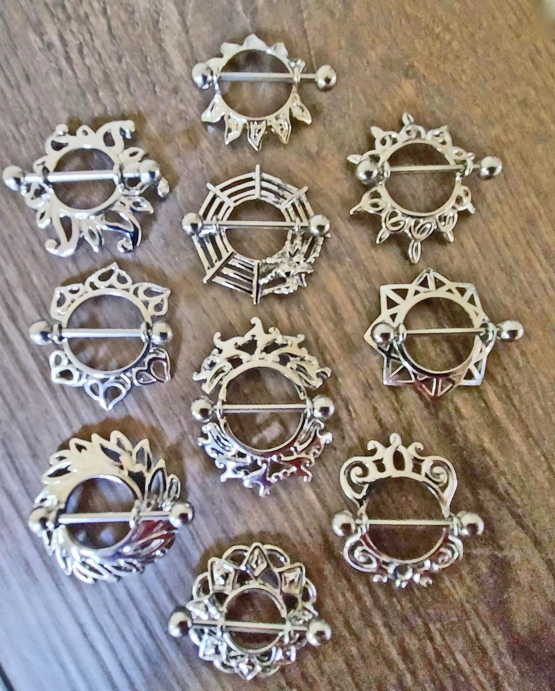 Nipple Shield Piercing Ring 1.6mm 14 Guage X 19mm Nipple - Etsy