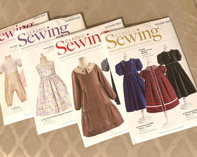 Classic Sewing Magazine Patterns From 2024. Spring, Summer, Autumn, and Holiday 2024 Uncut Paper ...