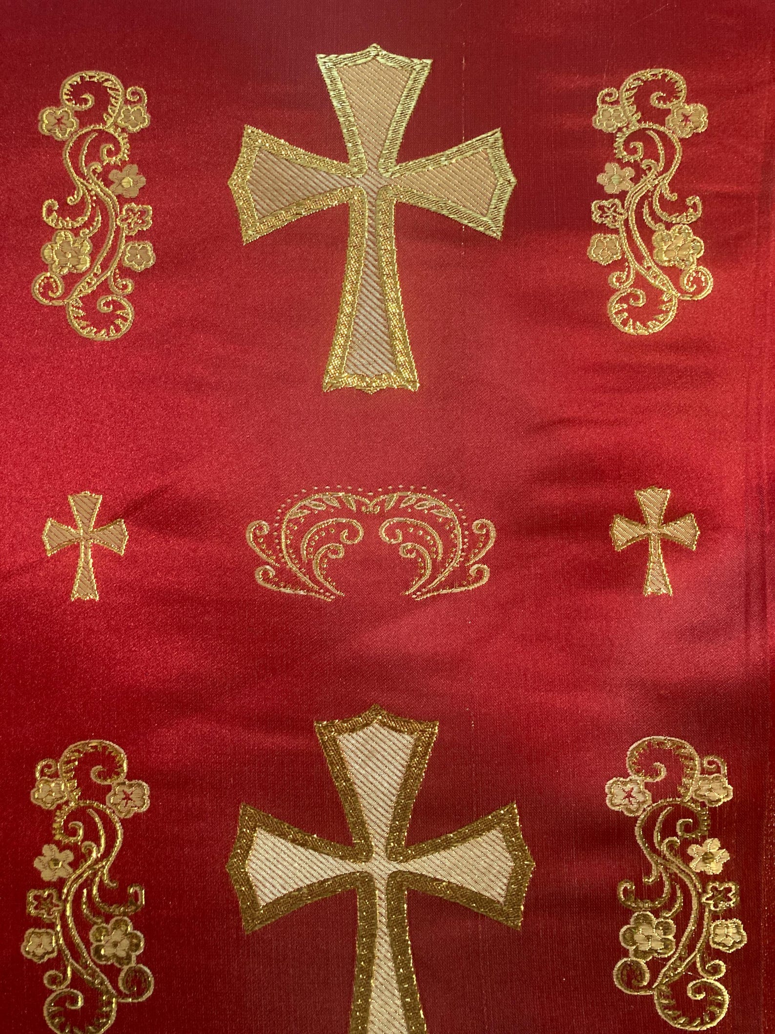 Reversible Liturgical Altar Cloths: Red/green & Purple/white Brocade ...