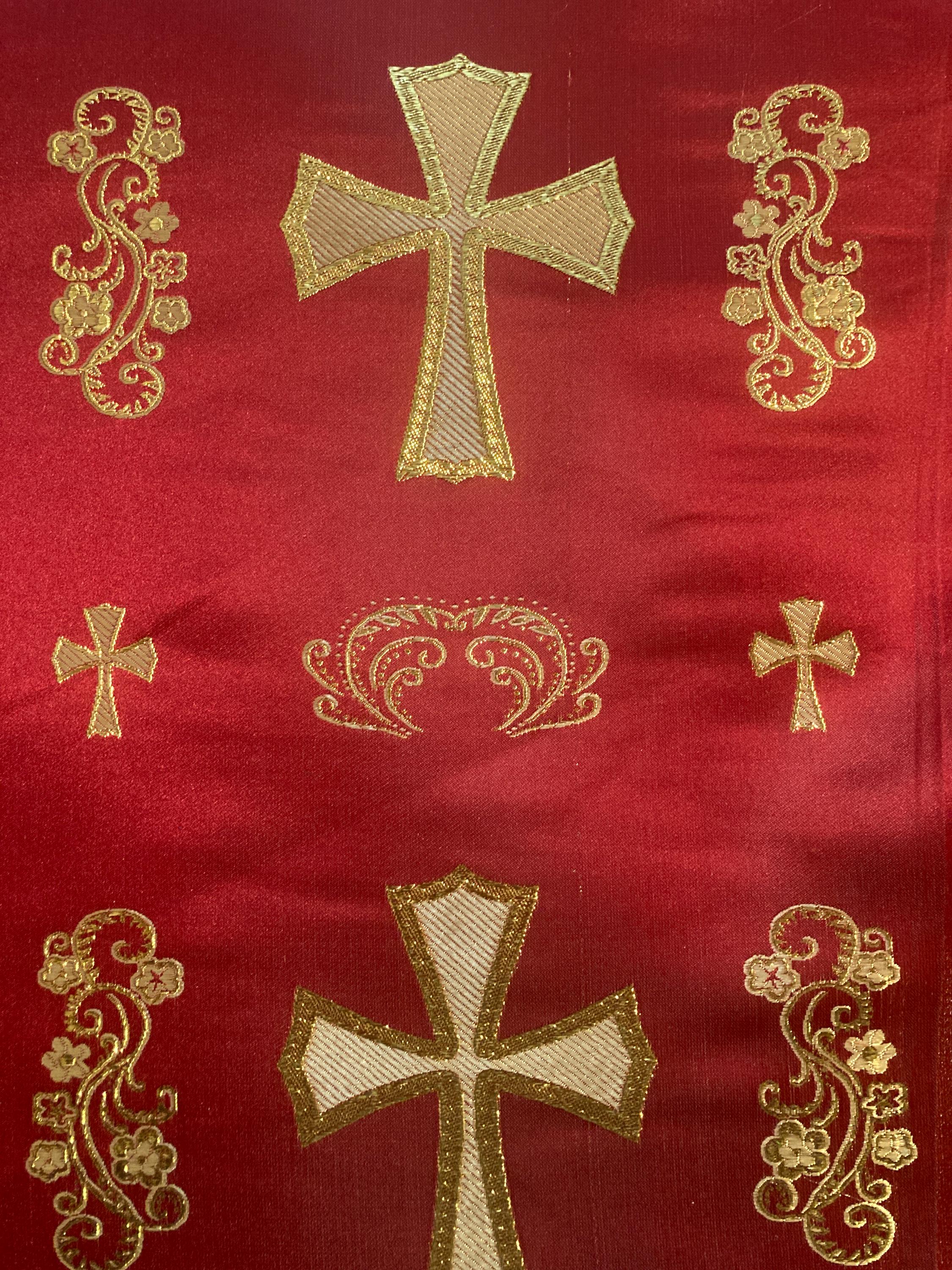 Reversible Liturgical Altar Cloths: Red/green & Purple/white Brocade ...