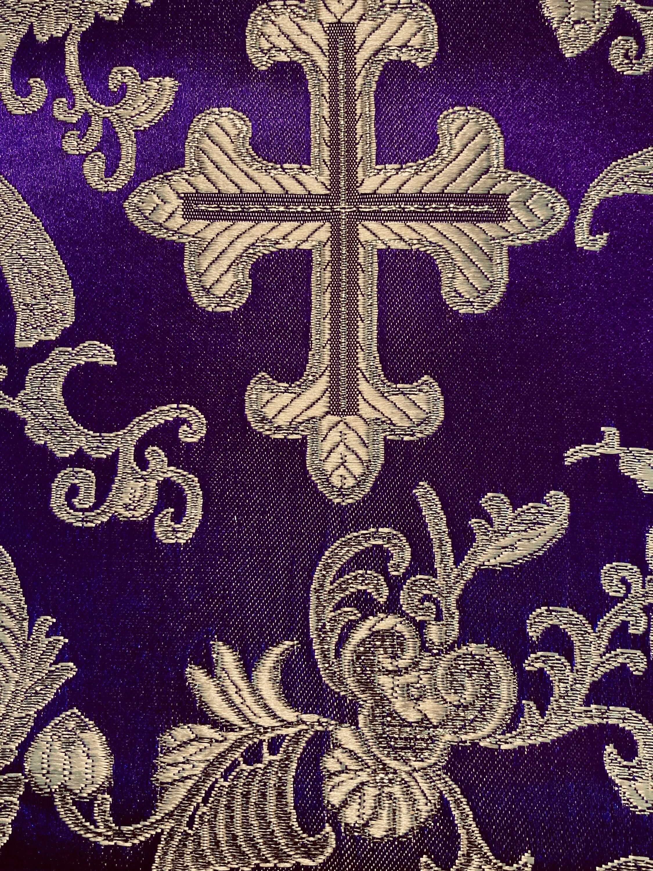 Reversible Liturgical Altar Cloths: Red/green & Purple/white Brocade ...