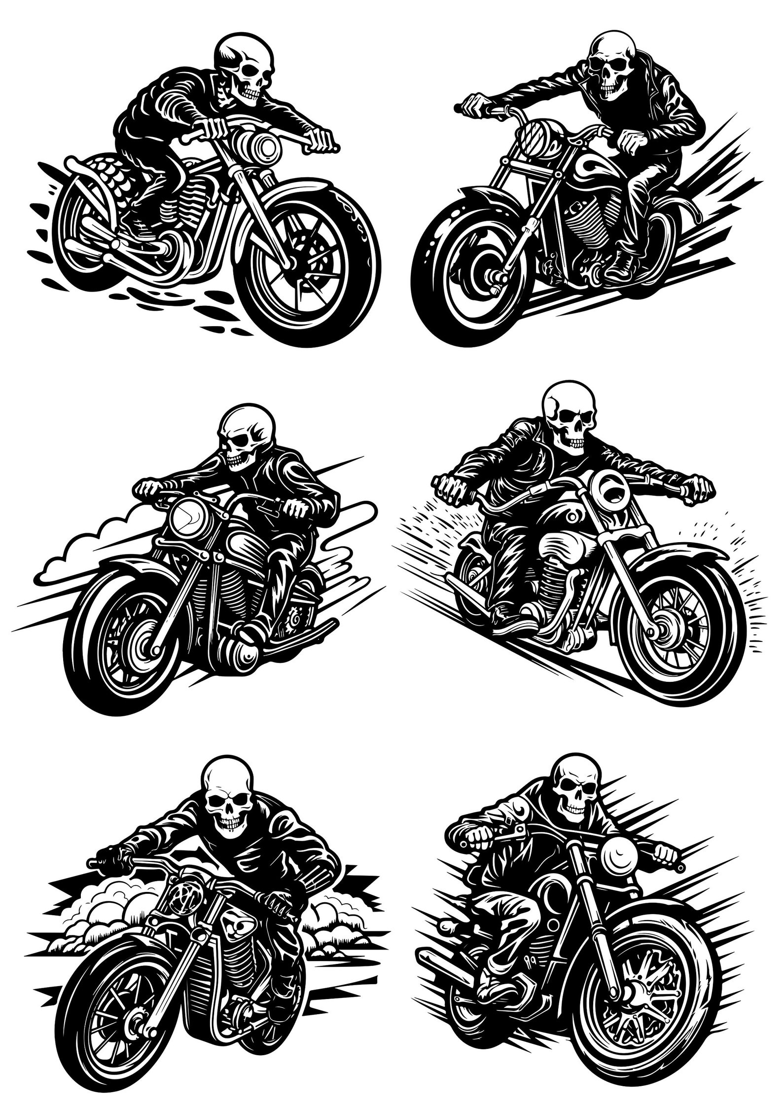 Ghost Rider Clipart Ghost Rider PNG Motorcycle Skull Fire - Etsy