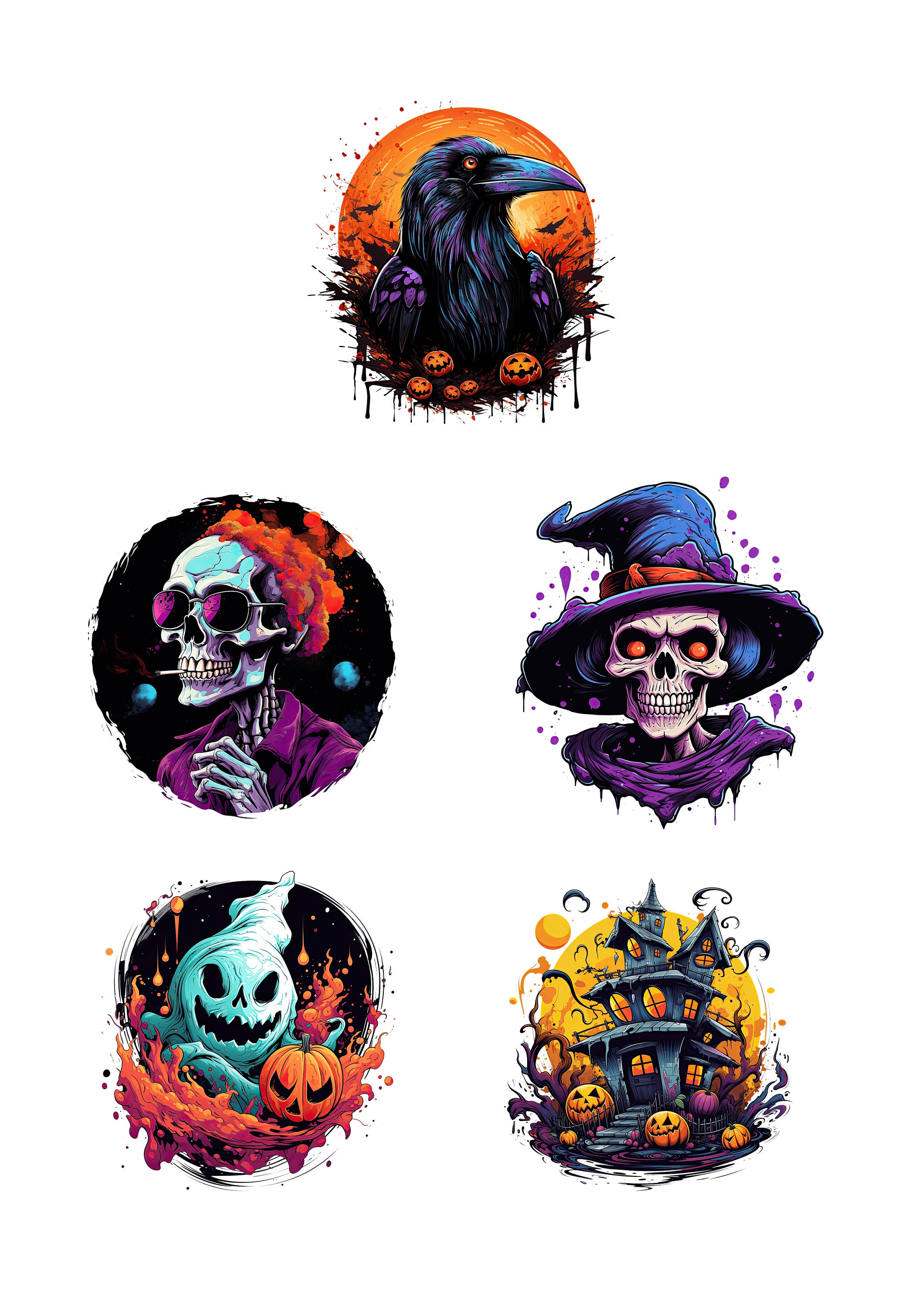 Halloween Clipart Set Monster Cute Halloween Halloween - Etsy